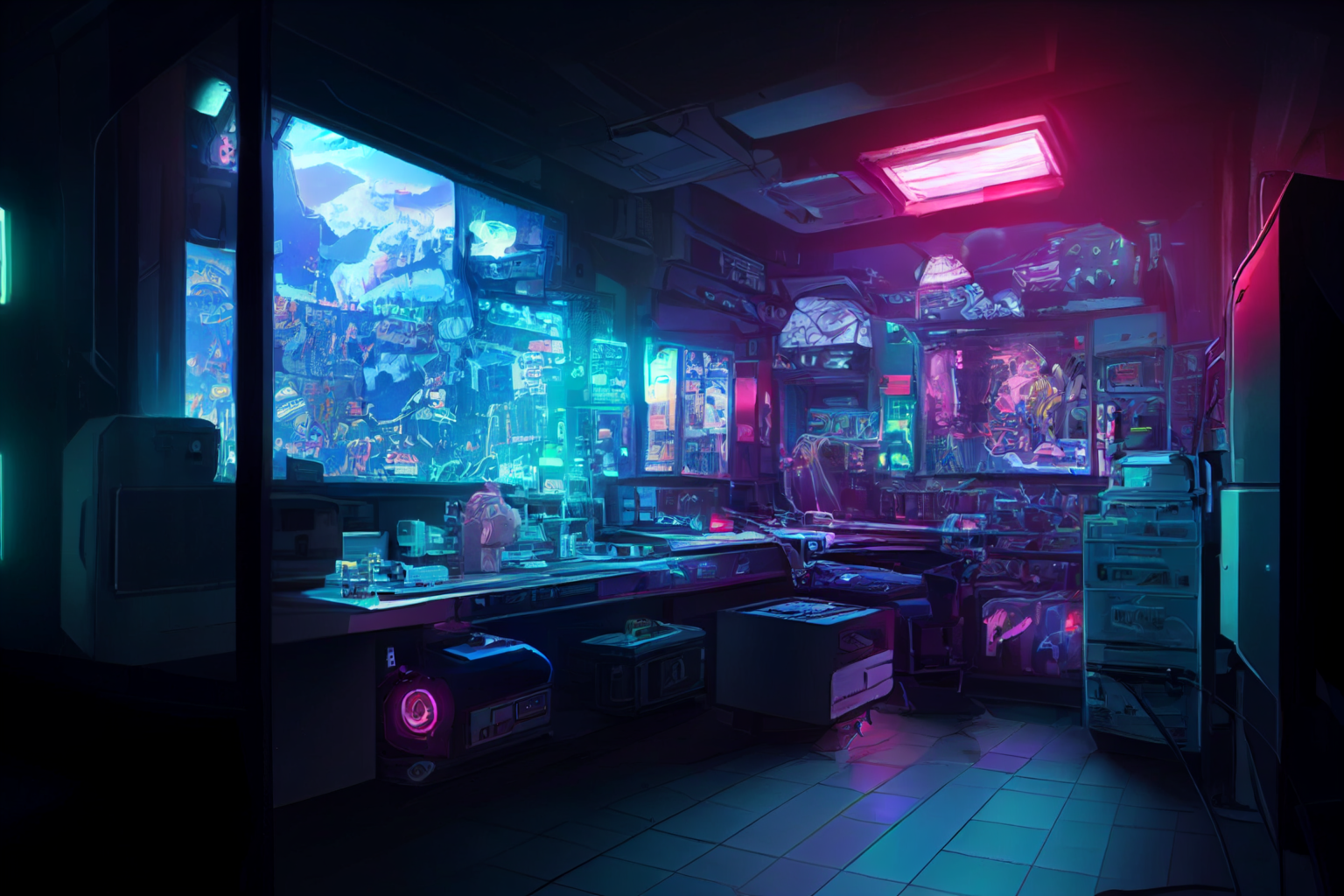 「研究室・実験室」の背景イラスト / Background illustrations of a "Laboratory"