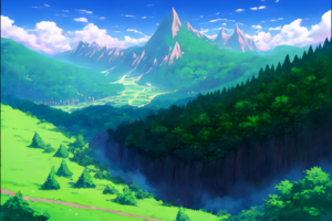 【フリー素材】エルフの国の背景イラスト