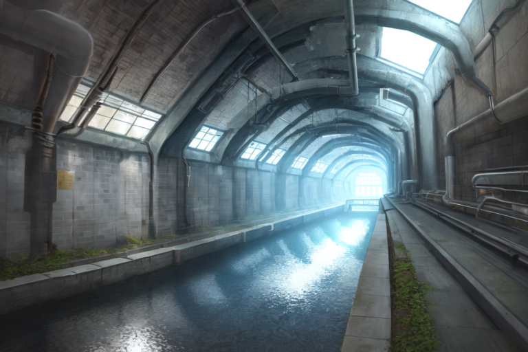 Free Background illustrations of a "Underground Waterway"