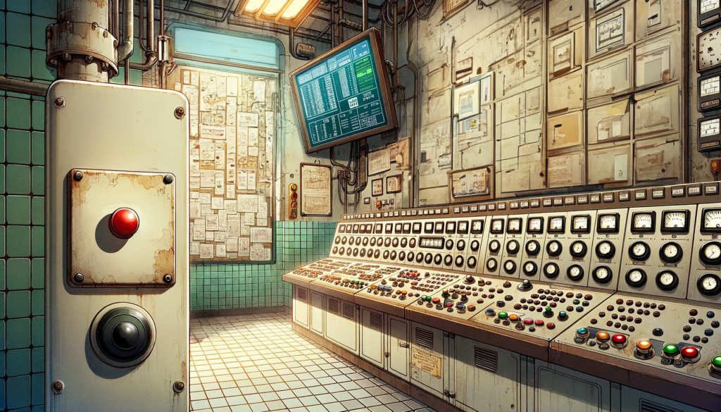 Background illustrations of a "factory"