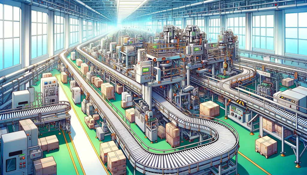 Background illustrations of a "factory"