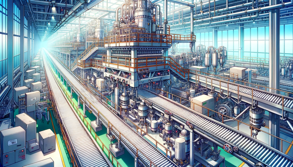 Background illustrations of a "factory"