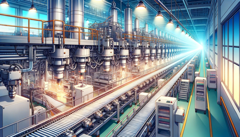 Background illustrations of a "factory"