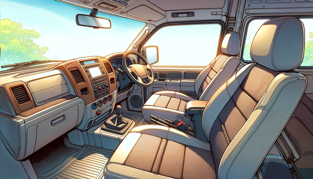 【フリー素材】車内の背景イラスト 0178